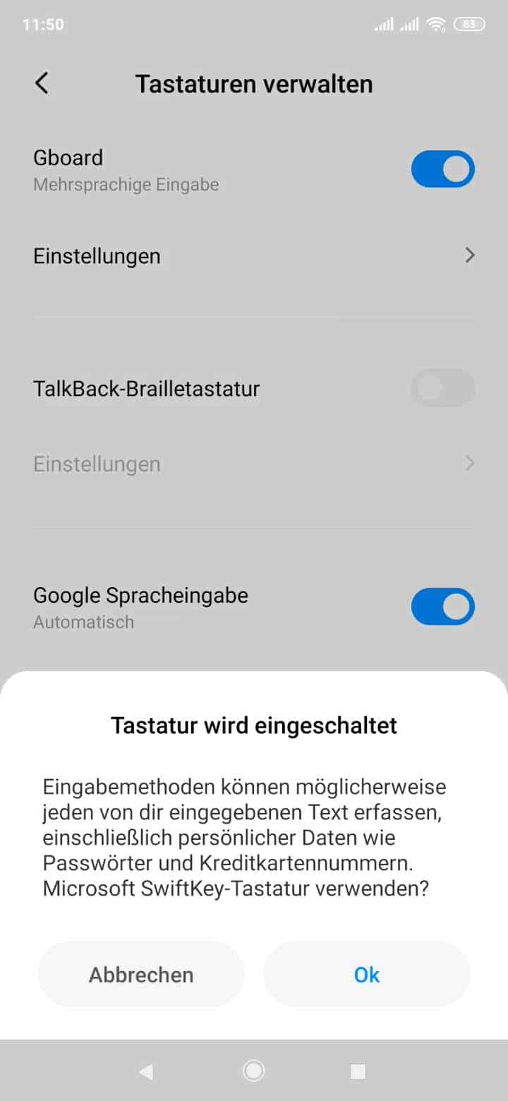Tastatur hinzufügen - Xiaomi Handbuch | TechBone Tastatur hinzufügen - Xiaomi Handbuch | TechBone