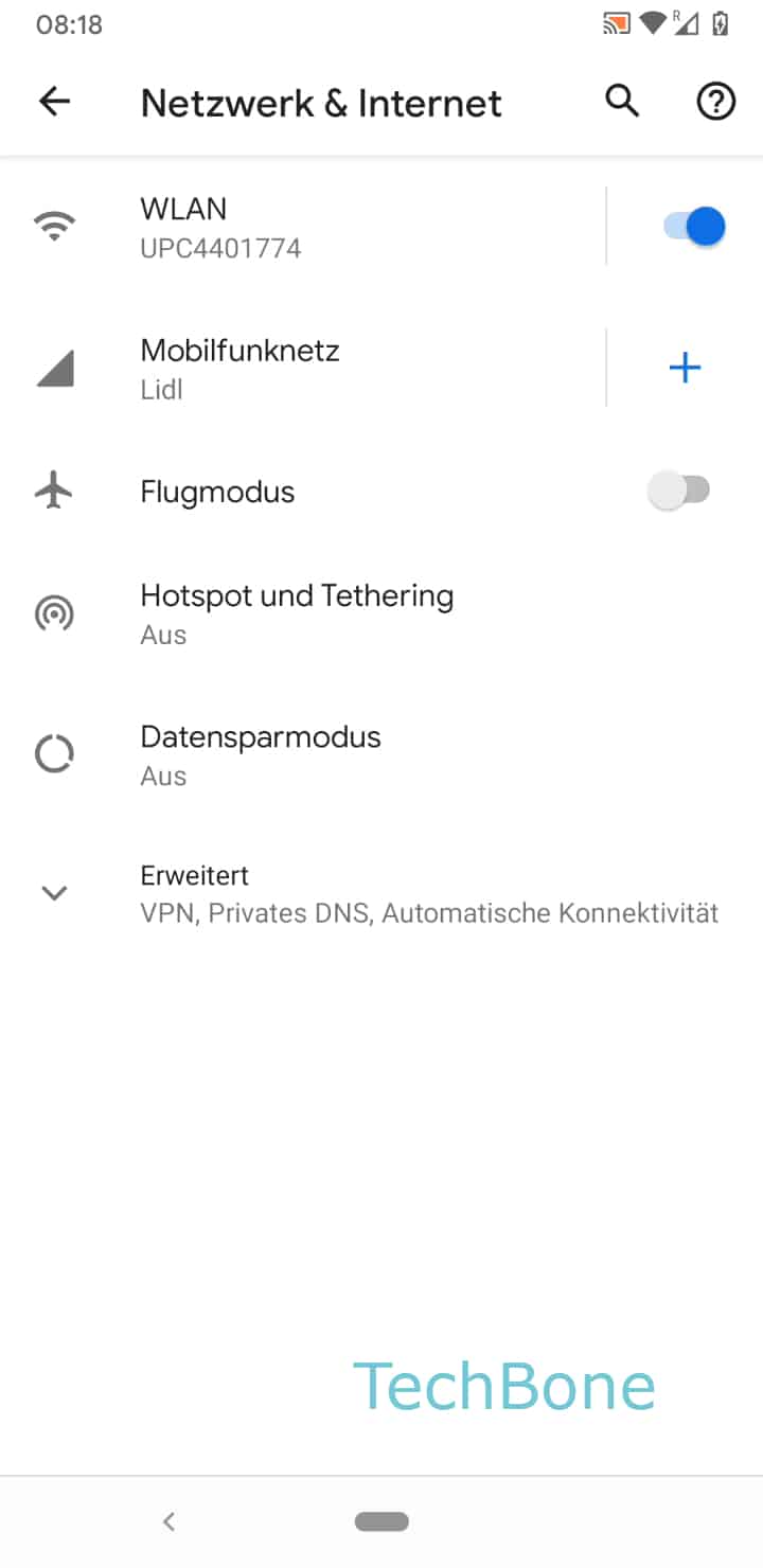 WLAN-Passwort anzeigen - Android Handbuch | TechBone WLAN-Passwort anzeigen - Android Handbuch | TechBone