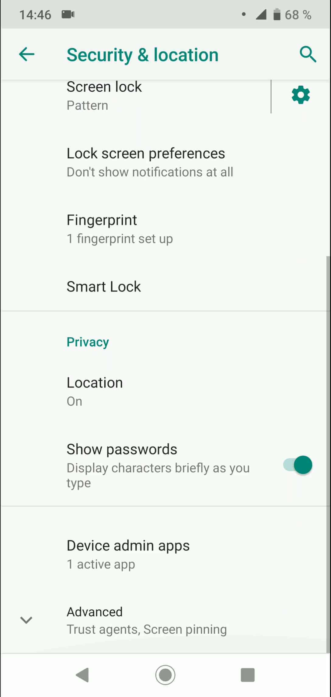 Show password - Android 9 Manual | TechBone