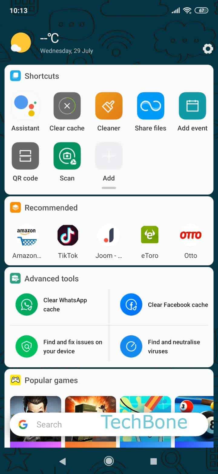 How to edit app vault shortcuts - Xiaomi Manual | TechBone